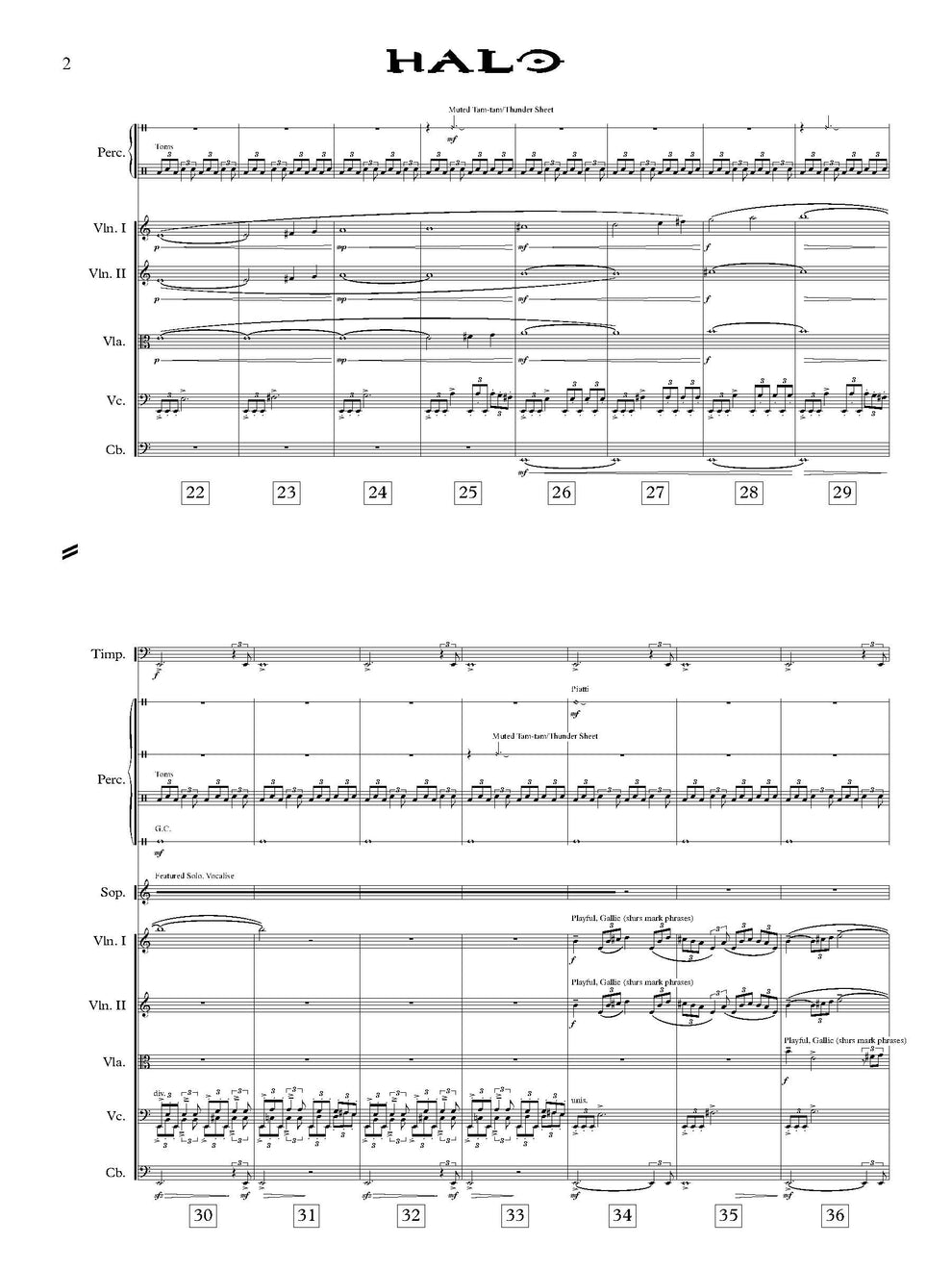 HALO from Halo: Combat Evolved - Martin O'Donnell (Score Only) **DIGIT ...