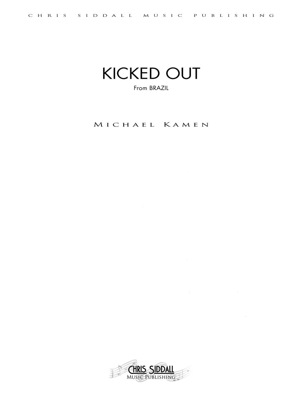 KICKED OUT from Brazil - Michael Kamen (Score Only) **DIGITAL DOWNLOAD ...