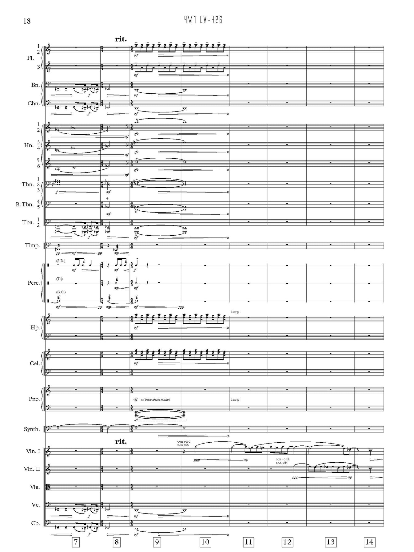 James Horner's "ALIENS" in Full Score – Chris Siddall Music Publishing